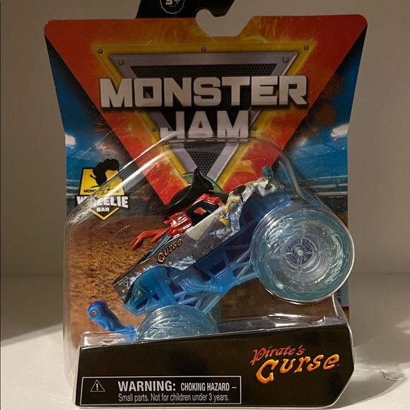 Monster Jam | Toys | Monster Jam Pirates Curse Elementals Wheelie 22 ...